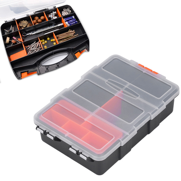 Tool Storage Box With Removable Plastic Partition, Hardware Box Storage ...