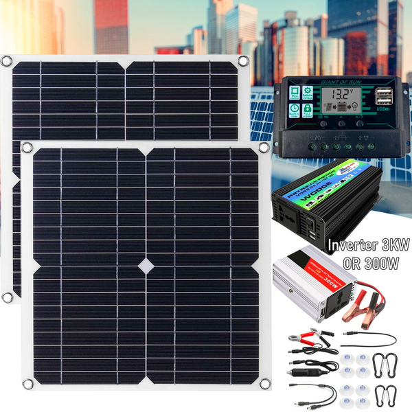 High Efficiency 600W Solar Panel Kit Solar Cells Solar Power System 12V ...