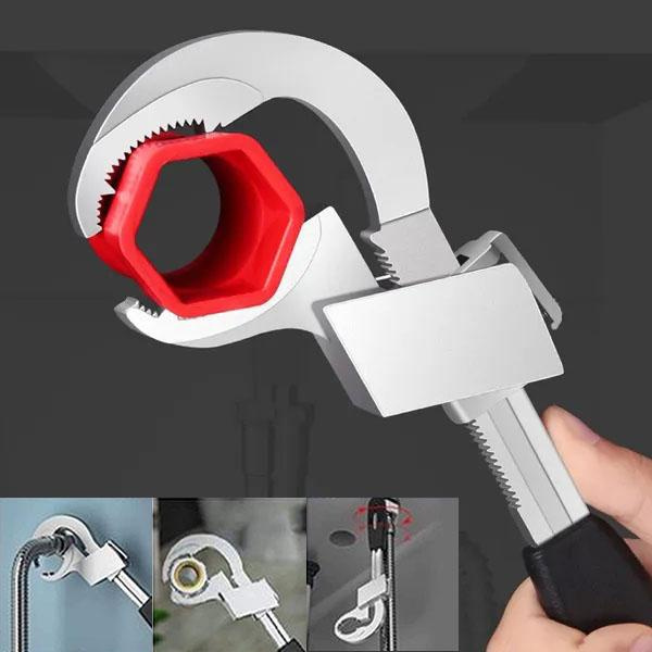 Multifunction Faucet Sink Wrench Universal Large Opening Bathroom Pipe ...
