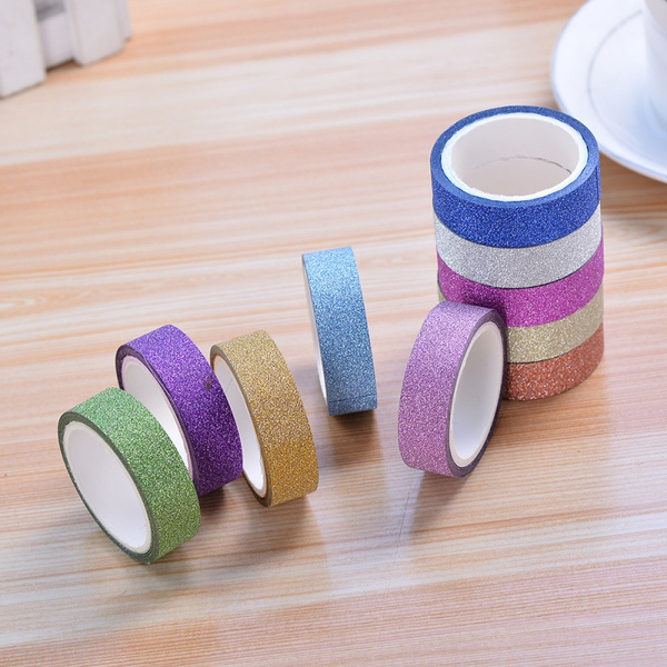 10 Rolls/lot 3M Glitter Washi Tape Sticker Paper Masking Adhesive ...