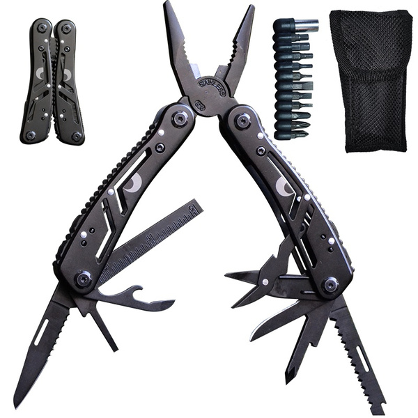 Multi Pliers Tool Kit Set Nylon Pouch Combination Portable Folding ...