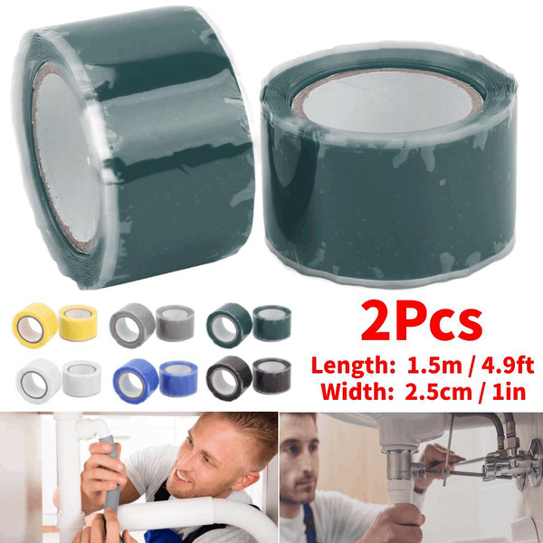 Multi-purpose 2Pcs Repair Sealing Insulation Tape, Silicone Waterproof ...