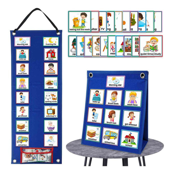 Kids Daily Schedule Chart Daily Calendar & Visual Schedule for Kids ... Kids Daily Schedule Chart Daily Calendar & Visual Schedule for Kids ...
