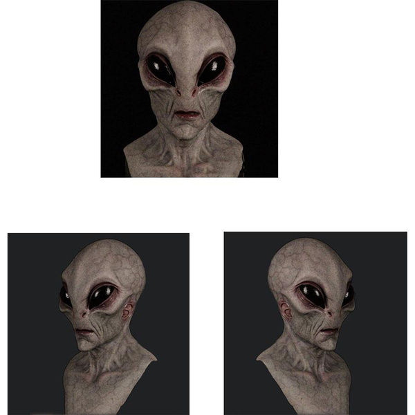 Halloween Cosplay Alien Big Eyes Mask Scary Horrible Horror Alien mask ...