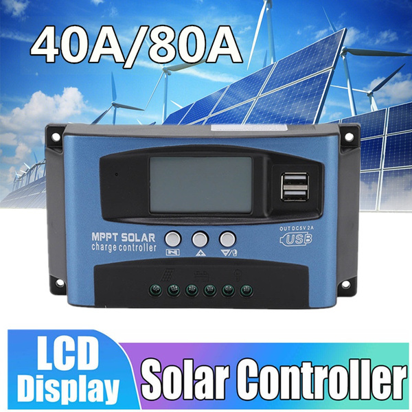 MPPT Charge Controller Solar Panel Intelligent Regulator With LCD ...