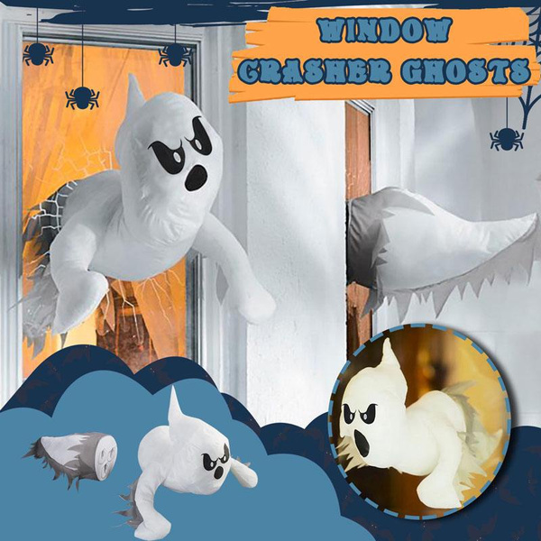 Halloween Knock On Window Ghost Doll Funny Horror Window Cutted Ghosts ...