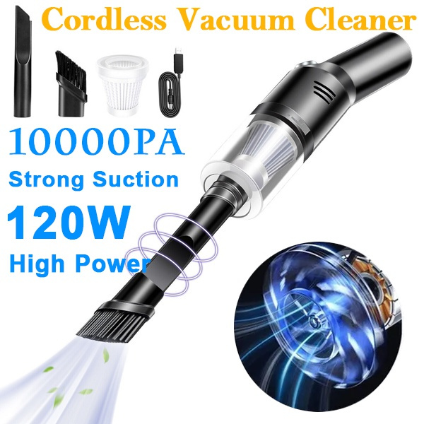 Wireless Car Vacuum Cleaner 120w 10000pa Cordless Vaccum Cleaner Air