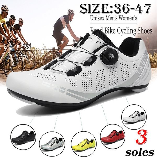 Mens Womens Road Bike Cycling Shoes Cycling Sneakers Mountain Non-slip ...
