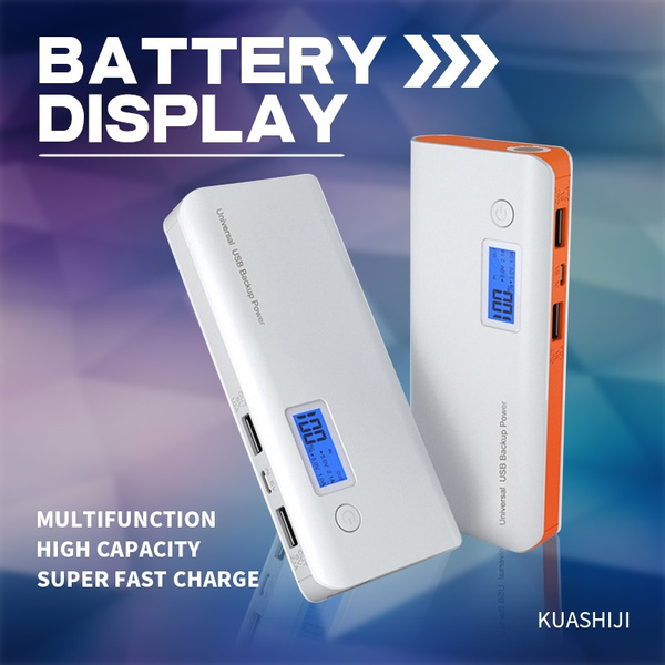 New Portable Power Bank 10000mAh Universal Charger Double USB LCD ...