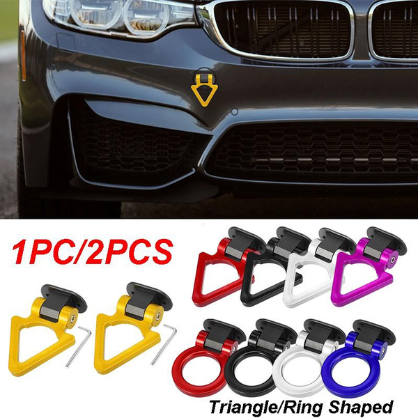 1/2PCS Universal ABS Durable Triangle/Ring Shaped Car Tow Hook Decor ...