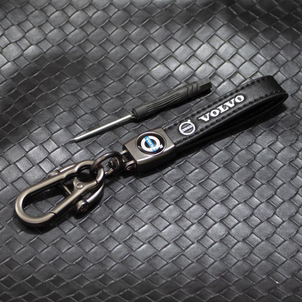 1PC Car Key Buckle Car Leather Keychain 3D Metal Car Logo Auto Emblem ...