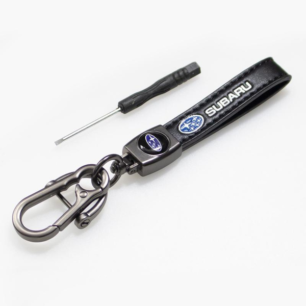 1PC Car Key Buckle Car Leather Keychain 3D Metal Car Logo Auto Emblem ...