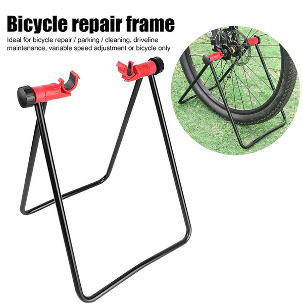 Bike Triangle Parking Rack Inserted Into Vertical U-shaped Repair Rack ...