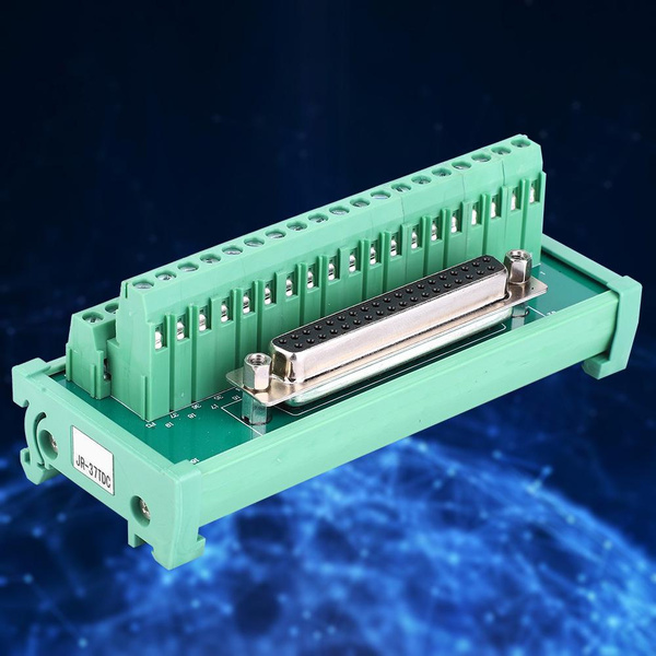 DB37 D-Sub Female Header Board Terminal Board Block DIN Rail Mount ...
