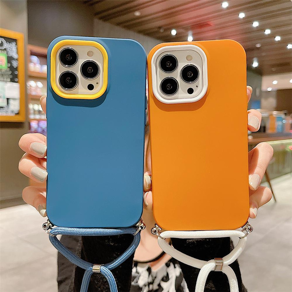 Liquid Silicone Crossbody Lanyard Carry Hang Case For Iphone 14 Pro 14