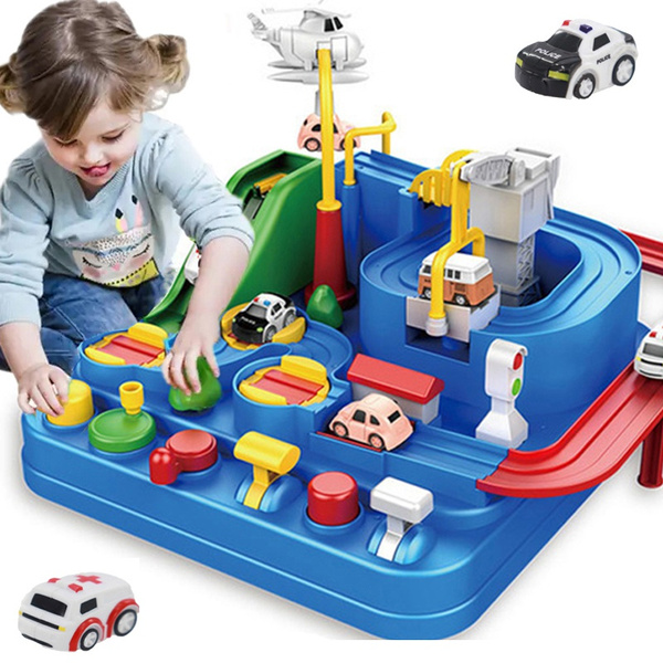 Racing Rail Car Adventure Toy City Rescue Preschool Educational Toy ...