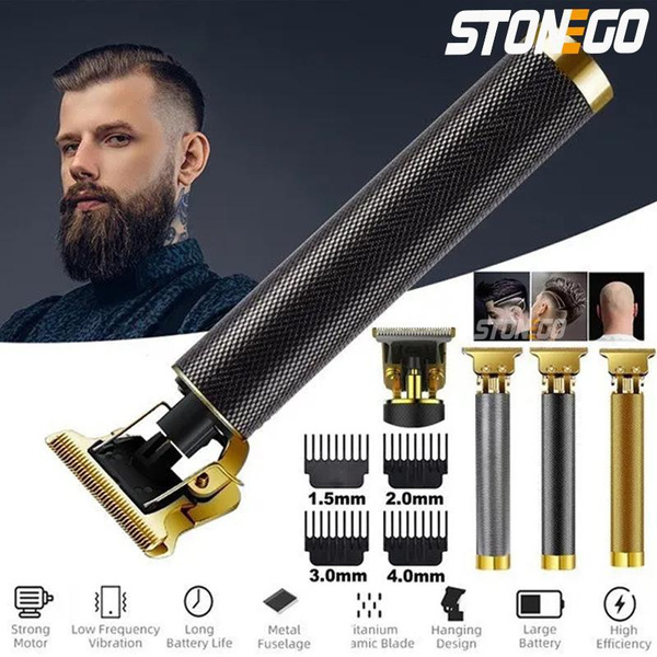 STONEGO 1Set Professional Electric Hair Clipper for Men T Blade Beard ...