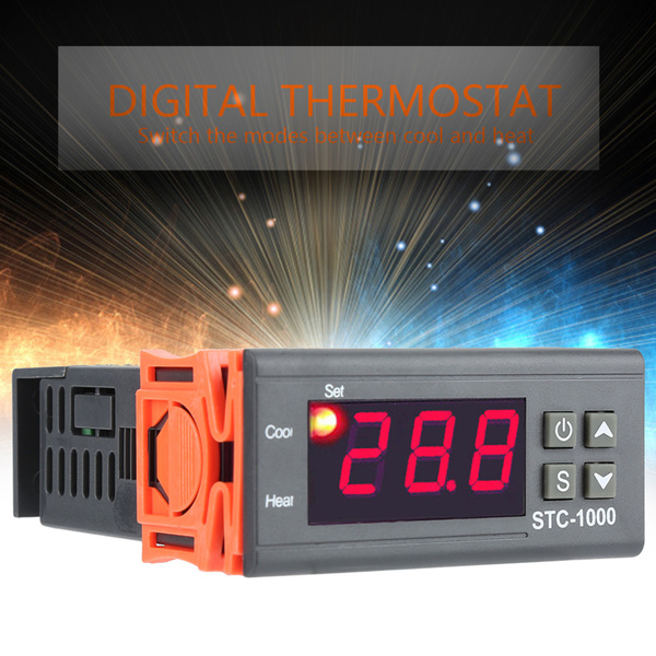 New Digital Temperature Controller Temp Sensor Electric Thermostat Control 110 220v Wish