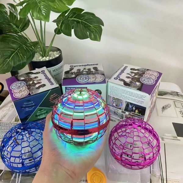 Flying Ball Spinner Toy Hand Controlled Drone Helicopter 360° Rotating ...