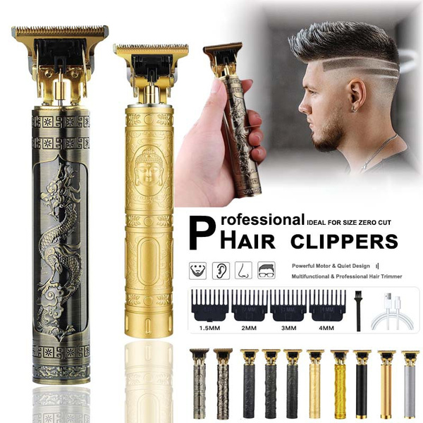 Professional Electric Hair Clipper for Men T Blade Beard Hair Trimmer ...