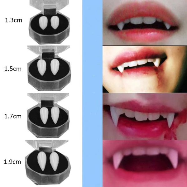 1Pairs Vampire Teeth Horror Halloween Costume Props Fangs Dentures ...