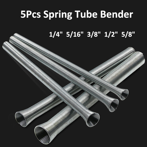 5Pcs Spring Tube Bender Set,1/4" 3/8" 1/2" 5/8" and 5/16" for Copper ...