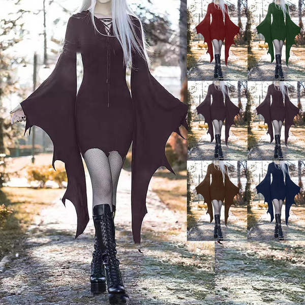 Medieval Forest Elven Elf Pixie Vampire Cosplay Costume for Women ...