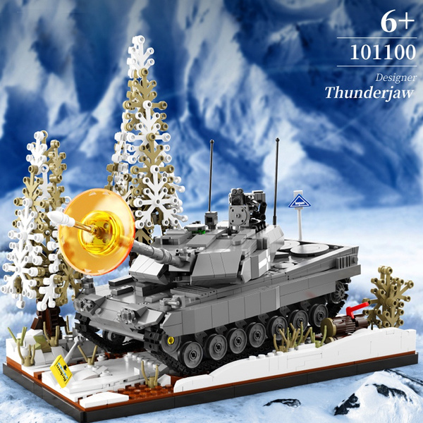 WW2 Military Model Winter Snow Leopard 2A7 Main Battle Tank Collection ...