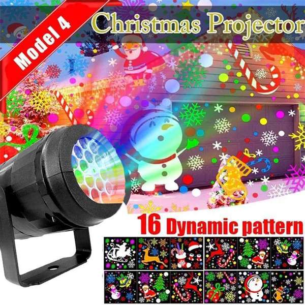 16-Patterns Christmas Projector Lights Outdoor Led Projection Lamp ...