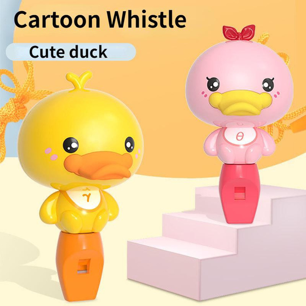 Baby Early Learning Toys Cartoon Cute Duck Toy Whistle 2 Colours | Wish
