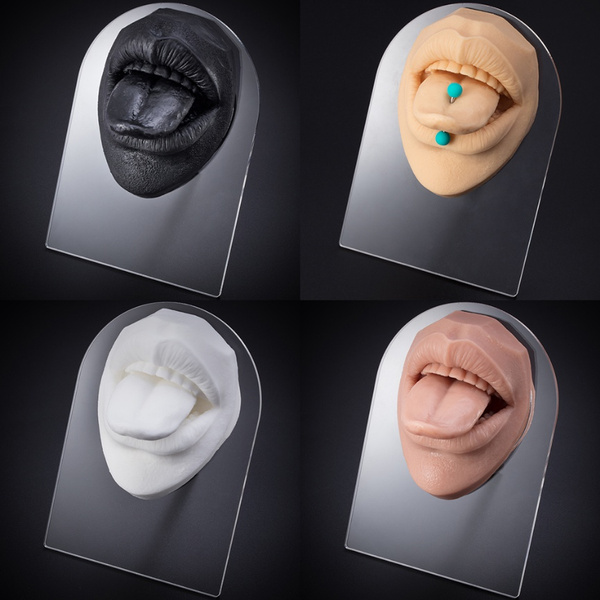 1pc Mouth Tongue Model Display Piercing Display Simulation for Jewelry ...