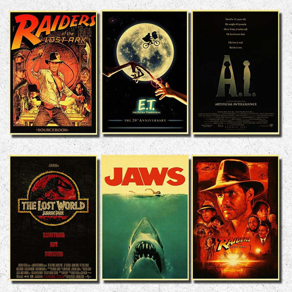 Spielberg Classic Films Retro Poster Clear Image Wall Stickers Home ...