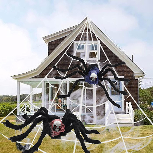 Halloween Decorations Spider Web, 16 ×15 Feet Giant Stretch Cobweb with ...