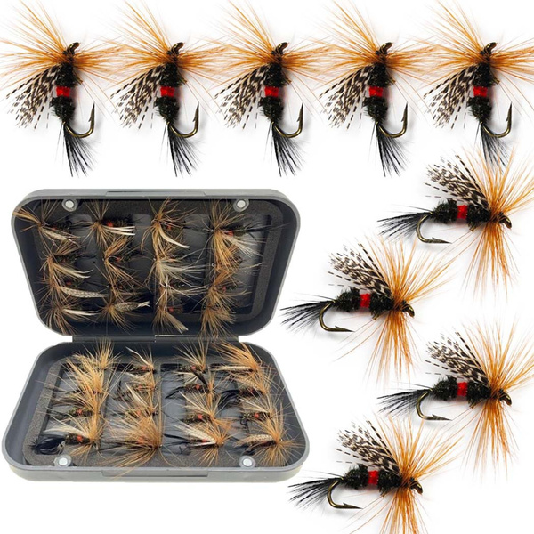 8/16/24Pcs Insects Flies Fly Fishing Lures Dragonfly Topwater Bait Dry ...