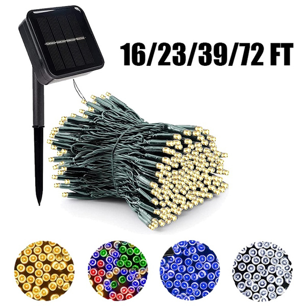 Super-Long Solar String Lights Outdoor, 16/23/39/72 FT Extra-Bright ...