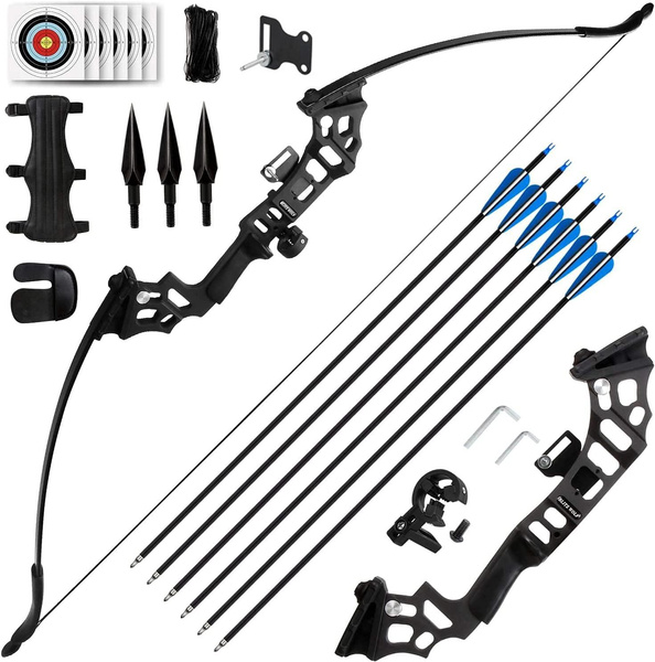 BZT Recurve Bow and Arrow Sets Adults 30/40lbs Detachable Archery Bows ...
