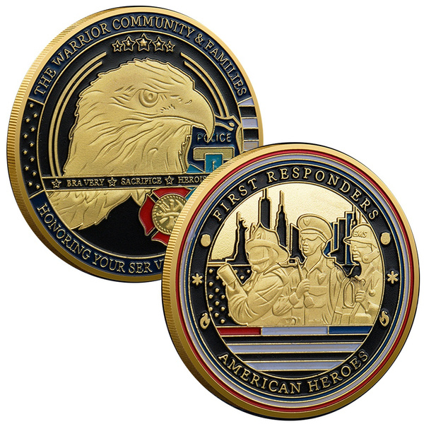 First Responders Challenge Coin Honor Heroes | Wish