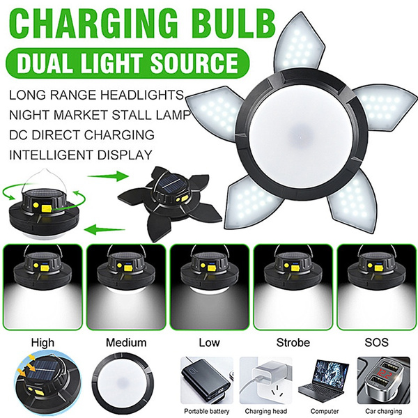 New solar retractable folding lamp underground garage workshop workshop ...