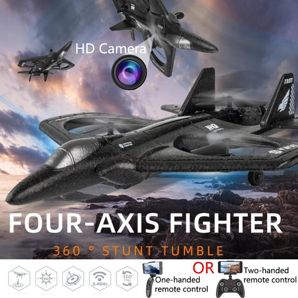 X66 RC Plane 2.4G Quadaxial Uav Fighter Glider with 1080p Camera EPP ...