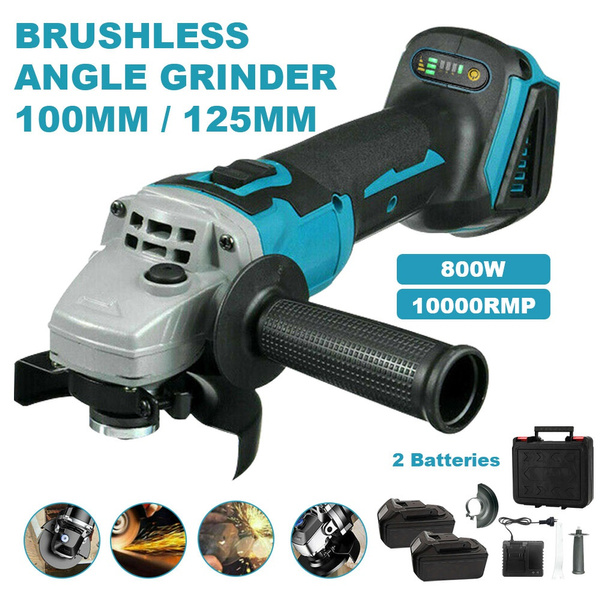 100MM/125MM Cordless Angle Grinder 18V Lithium-Ion Grinding Machine ...