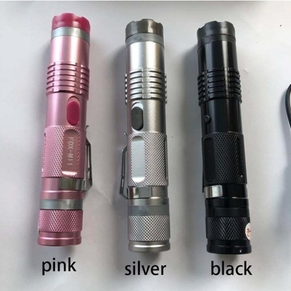 2 in 1 Power Stun Flashlight Electric Shock toser Gnn Self Defense Tool ...