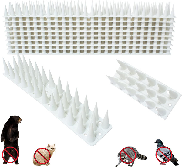 Bird Spikes,12 PCs Defender Spikes for Cat Squirrel Raccoon Bird ...