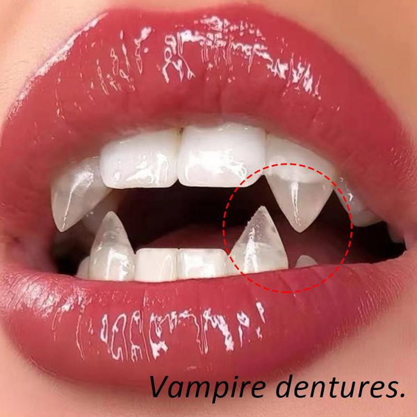 Adult Kids Halloween Vampire False Teeth Horrific Party Costume ...