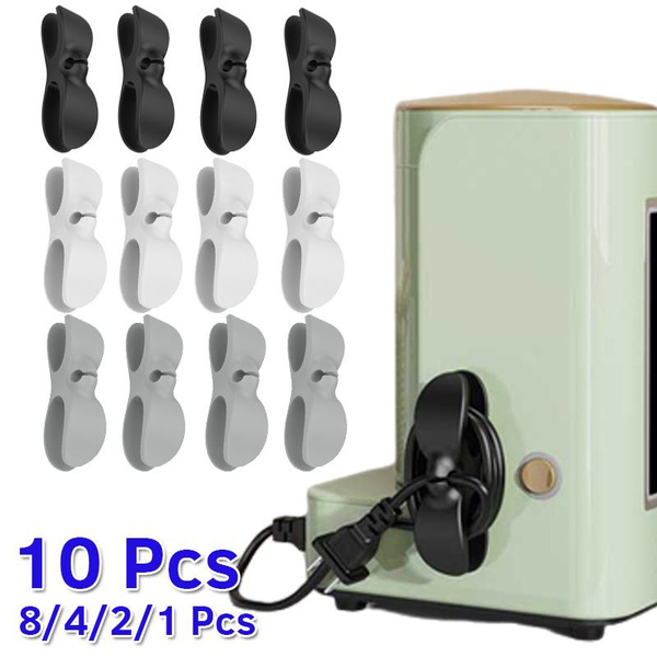 1/2/4/8/10Pcs Cord Wrapper Organizer Clips Holder Wire Hider Cable ...