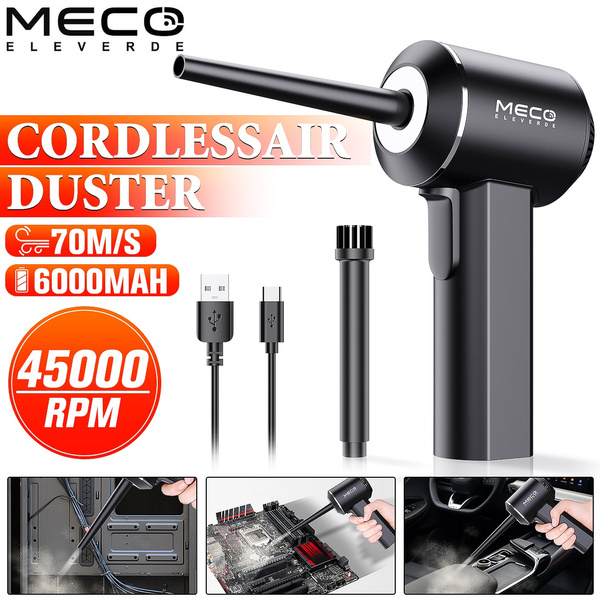 MECO Air Duster Wireless Air Blower Compressed USB Handheld PC Laptop Car Keyboard Electronics ...