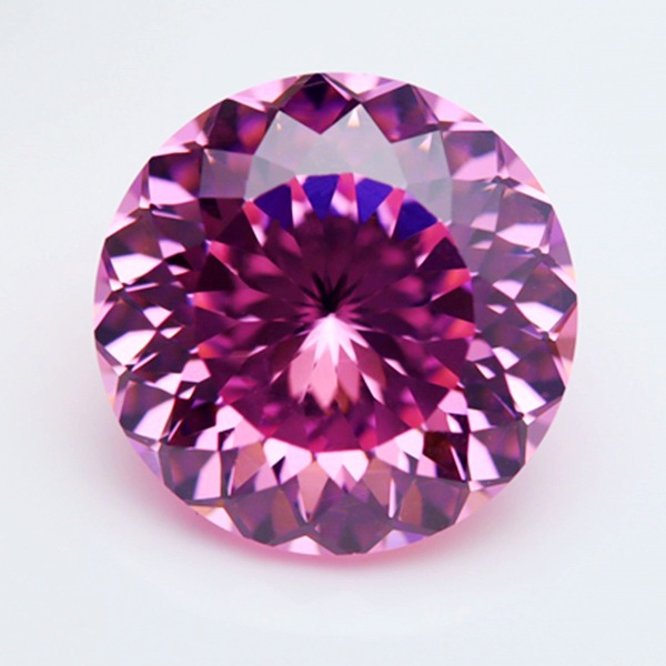 Brilliant Fire Cut Loose 5.0Carat Gem 11.0mm Pink with hardness 10 ...