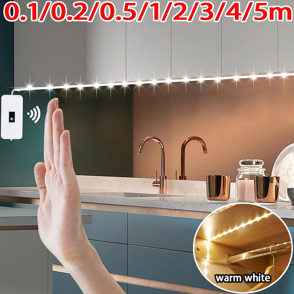 1PC USB Motion LED Backlight LED TV Kitchen LED Strip Hand Sweep Waving PIR Motion Sensor USB ...