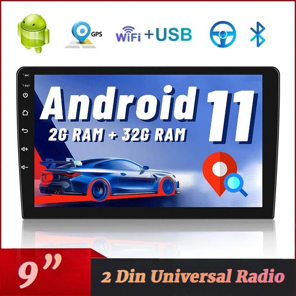 CAMECHO Android 11 Double Din GPS Car Stereo Audio Radio 9inch HD Touch ...