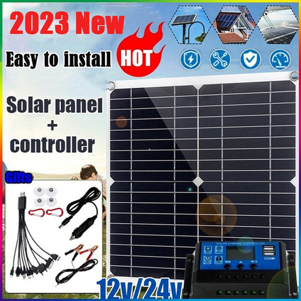 2023 Solar Panel PWM Solar Panel with 60-100A 12V 24V LCD Display ...