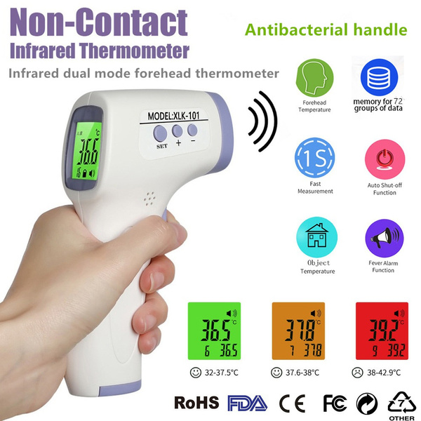 New Non-Contact Thermometer Touchless Thermometer Infrared Forehead ...